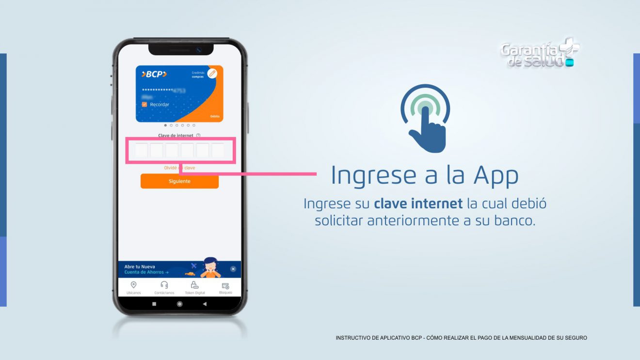 Instructivo APP BCP - Seguros de Salud - Clínica Good Hope